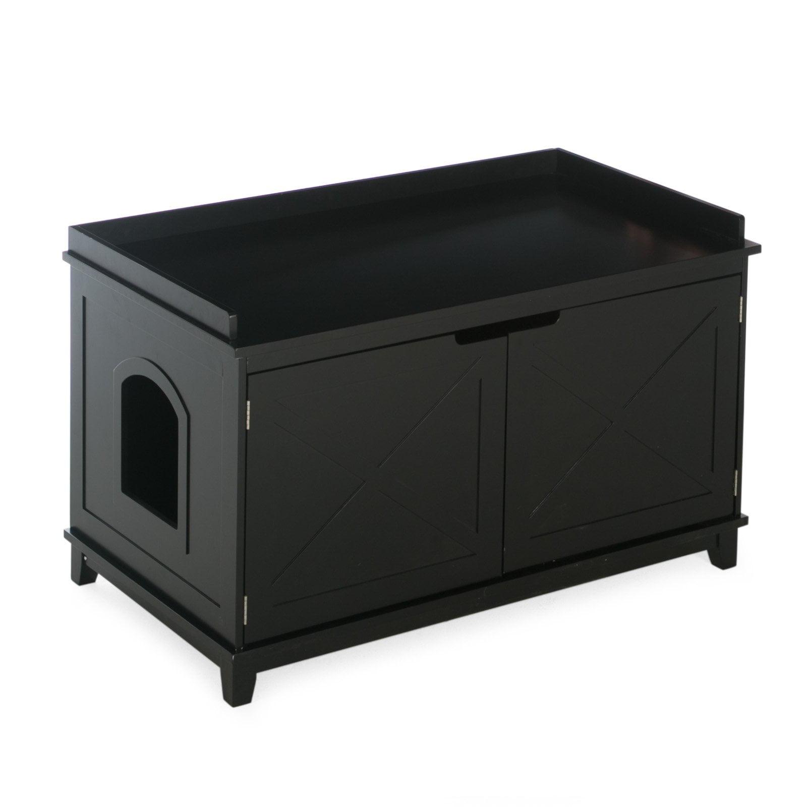 Boomer & George Hampton Cat Washroom Box - Black - Walmart.com