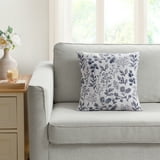 Mainstays 18" x 18" Blue Airy Fern Reversible Chenille Decorative ...