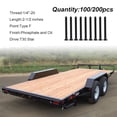 50 Qty 1/4-20 x 2-1/2 Inch Type F Flat Head Thread Cutting Trailer Deck ...