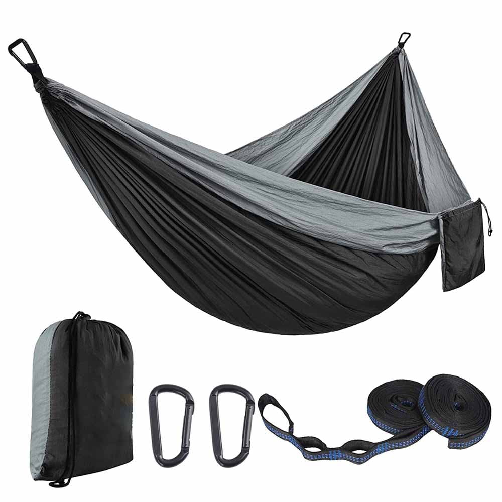 Camping Hammock Single & Double Portable Hammock Ultralight Nylon ...