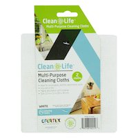Clean Life Multi-Purpose Cleaning Cloths, 12x12 in. (2 pack) - Walmart.com