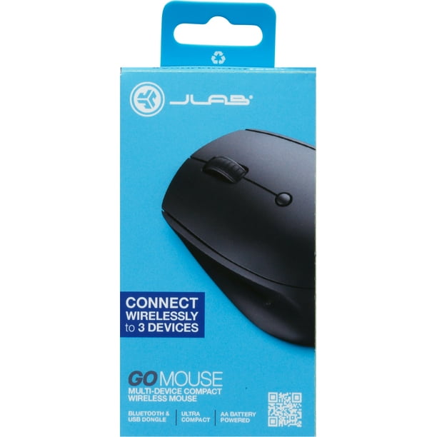 JLab GO Wireless Mouse | Connect Via Bluetooth or USB Wireless Dongle ...