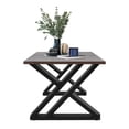 Set of 2 Heavy Duty X-shaped Metal Table Legs for Dining Table & Coffee ...
