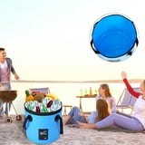 Portable 5 Gallon Collapsible Ice Bucket with Handles for Wine, Beer ...
