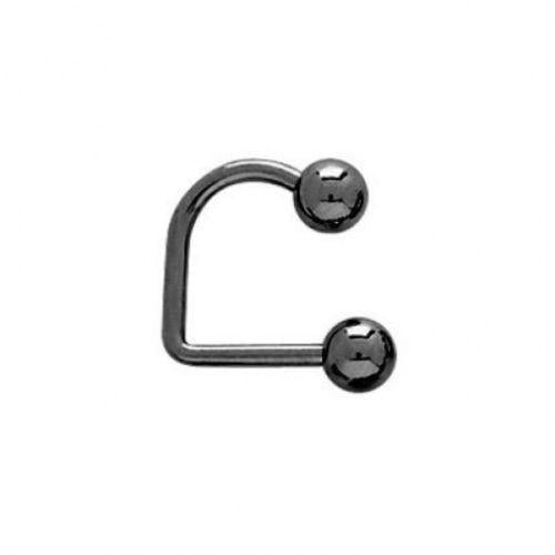 Lippy Loop Labret jewelry Titanium with Ball Beads 14gauge 3/8"length ...