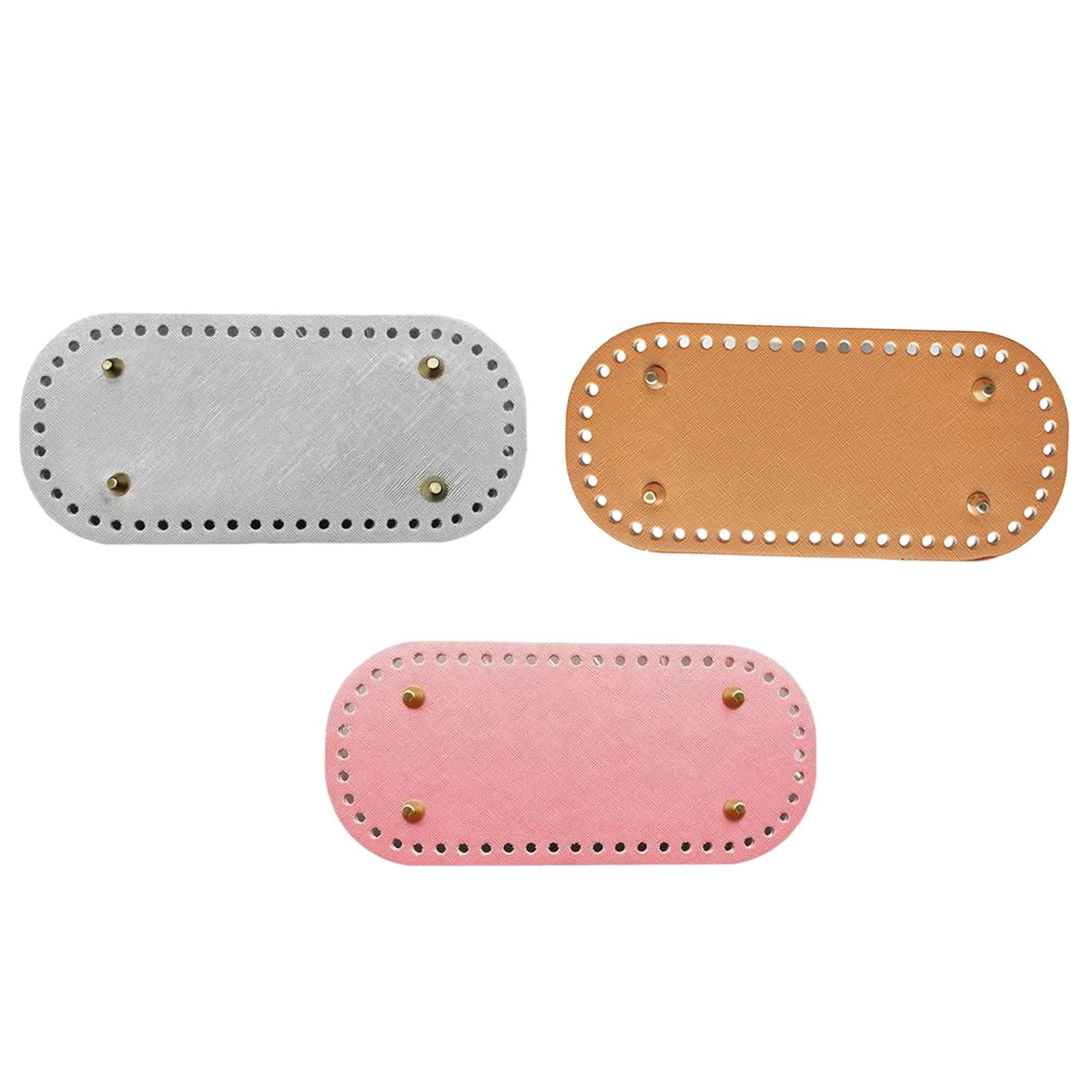 PU Leather DIY Hand Woven Shoulder Bags Bottom Shaper Pad Insert Making ...