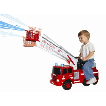 Skyteam Technology Toddler Ride-On Action Fire Engine, Kids Rideable ...
