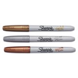 Sharpie Metallic Permanent Markers, Fine Point, Gold/Silver/Bronze, 36 ...