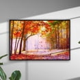 Autumn Nature Scenery Poster Canvas Prints Wall Art Decor Forest Leaves ...