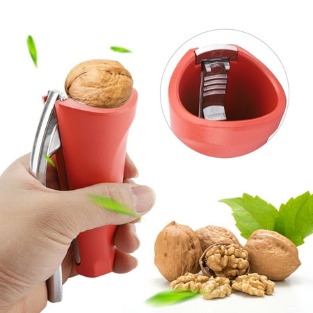Heavy Duty Spring Loaded Nutcracker Splashproof Walnut Cracker, Easy To ...