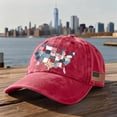 250th Anniversary USA Map Baseball Cap - Vintage Distressed Washed Dad ...