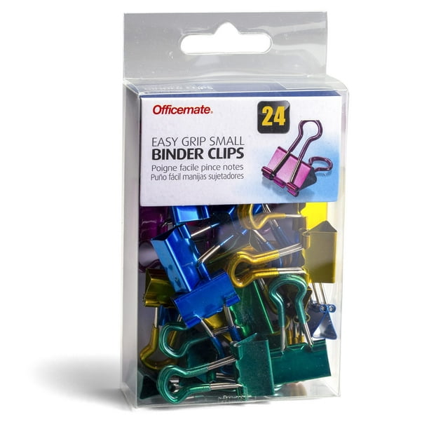 Binder Clips Officemate Easy Grip metálicos pequeños x24 | Bodega ...