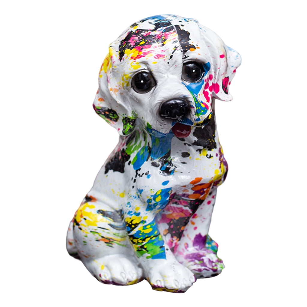 Decorative Dog Statues, Terrier Sculptures Animal Models Crafts Home ...