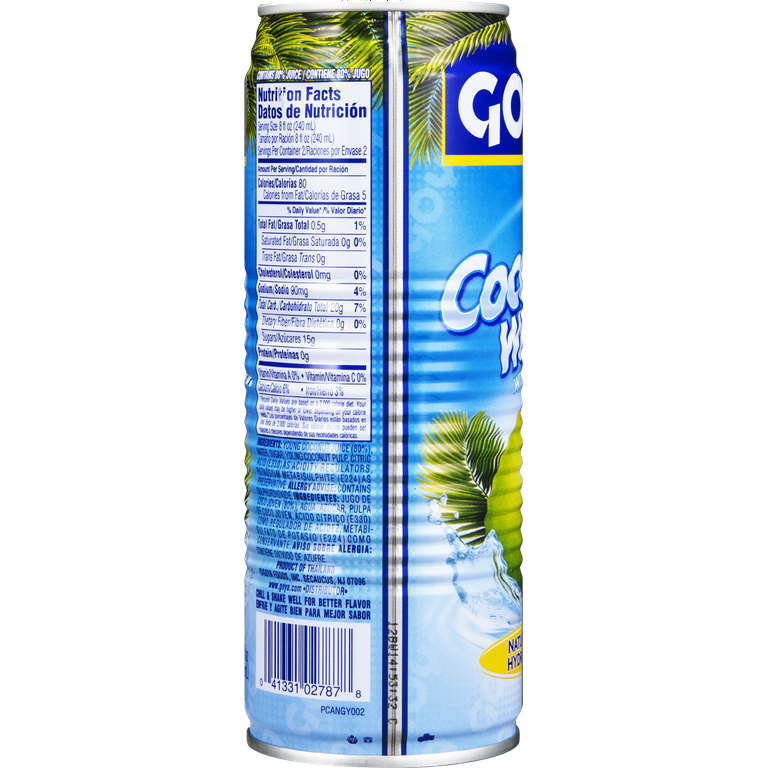 Goya Foods Coconut Water With Pulp, Ounce (Pack Of 12)