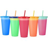 TAL Color Changing Plastic Tumbler Cups 24 fl oz, Multi Color - Walmart.com
