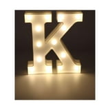 Magik Light up Letter K LED Party Sign, Battery Operated, Home ...