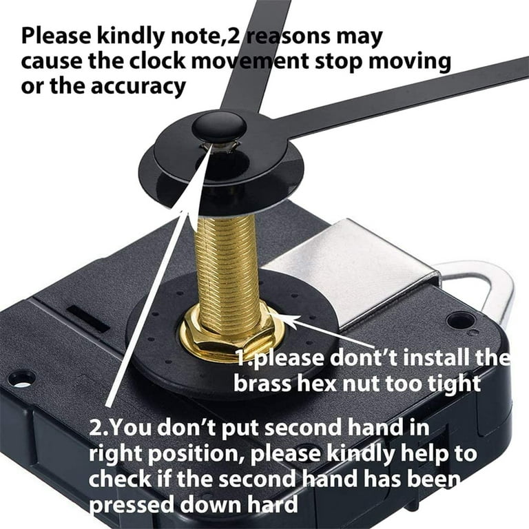 Quartz Battery Clock Movements Heavy Duty Quartz Battery Movement