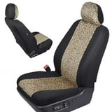 BDK Zebra Print Car Seat Covers Two Tone Zebra Accent on Black, 9pc ...