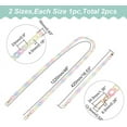 1 Box 2Pcs 2 Style Transparent Jelly Style Acrylic Curb Chain Bag ...