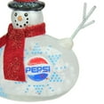 3.75" Snow Filled Glass Country Snowman Pepsi Christmas Ornament ...