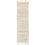 Unique Loom Chindi Jute Rug Natural/Ivory 2' 7" x 10' Runner Hand Made ...