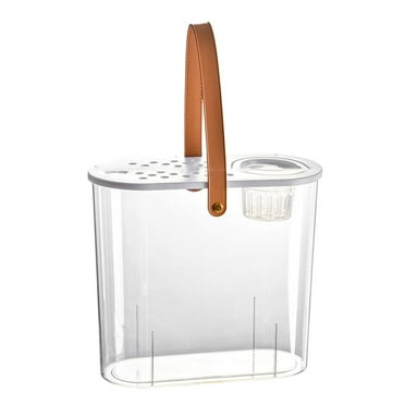 Playlearn Mini Aquarium Fake Fish Tank with LED Lights for Office and ...