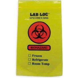 Lab-Loc Specimen Transport Bag with Document Pouch, 8 X 10 Inch Low ...
