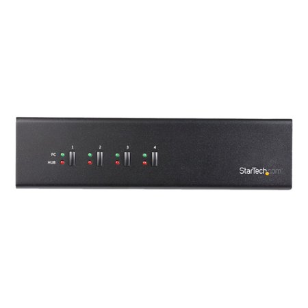 StarTech.com 4 Port Dual Monitor Dual Link DVI KVM Switch 1440p Dual Screen/View/ Display ...