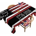 250 Anniversary USA Flag Table Cloth Waterproof Tablecloths, Black Red ...