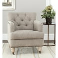 SAFAVIEH Colin Industrial Tufted Club Chair with Casters - Walmart.com