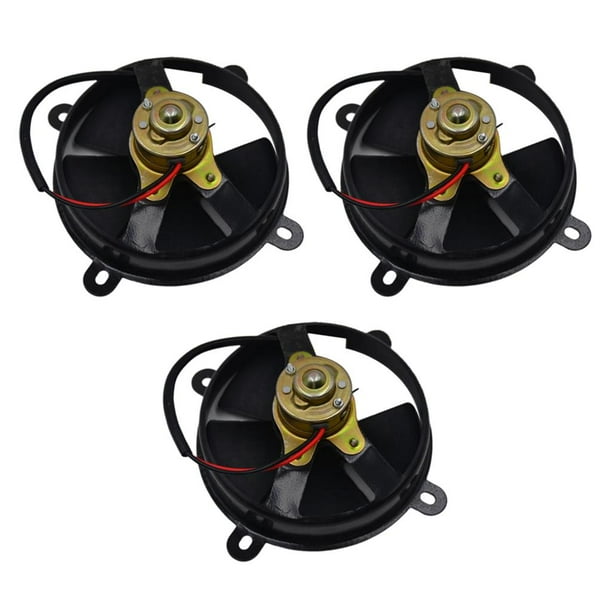 LOVIVER 3 Pcs 6" 5-blade 12V Electric Radiator Cooling Fan For 150cc ...