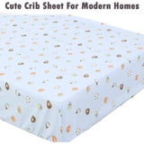Danica 100% Cotton Fitted Baby Crib Sheet 3 Pack for baby Boys Girls ...