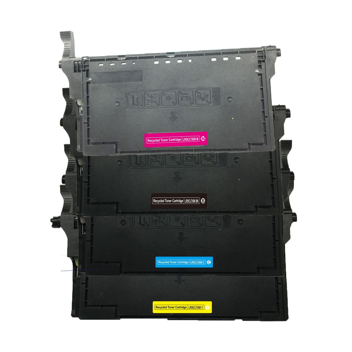 L-Ink Compatible Samsung Clt-508l Toner Cartridge Set (Bk  C  M  Y) (Clt-C508l  Clt-K508l  Clt-M508l  Clt-Y508l)