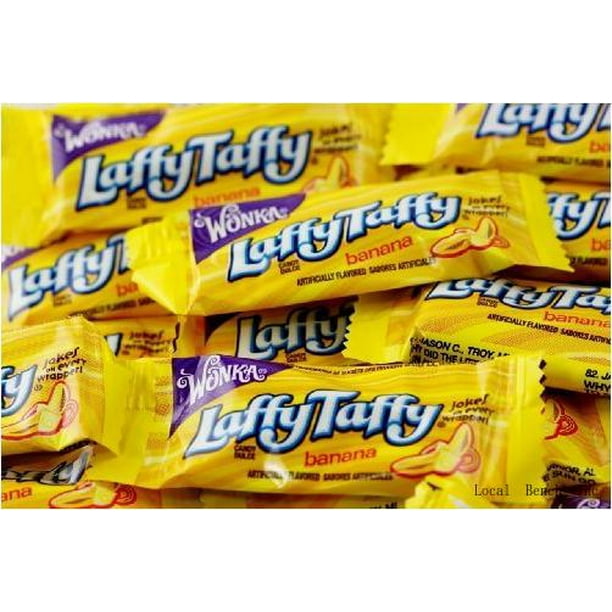 Wonka Laffy Taffy Banana Flavored Chewy Candies 5 Pounds