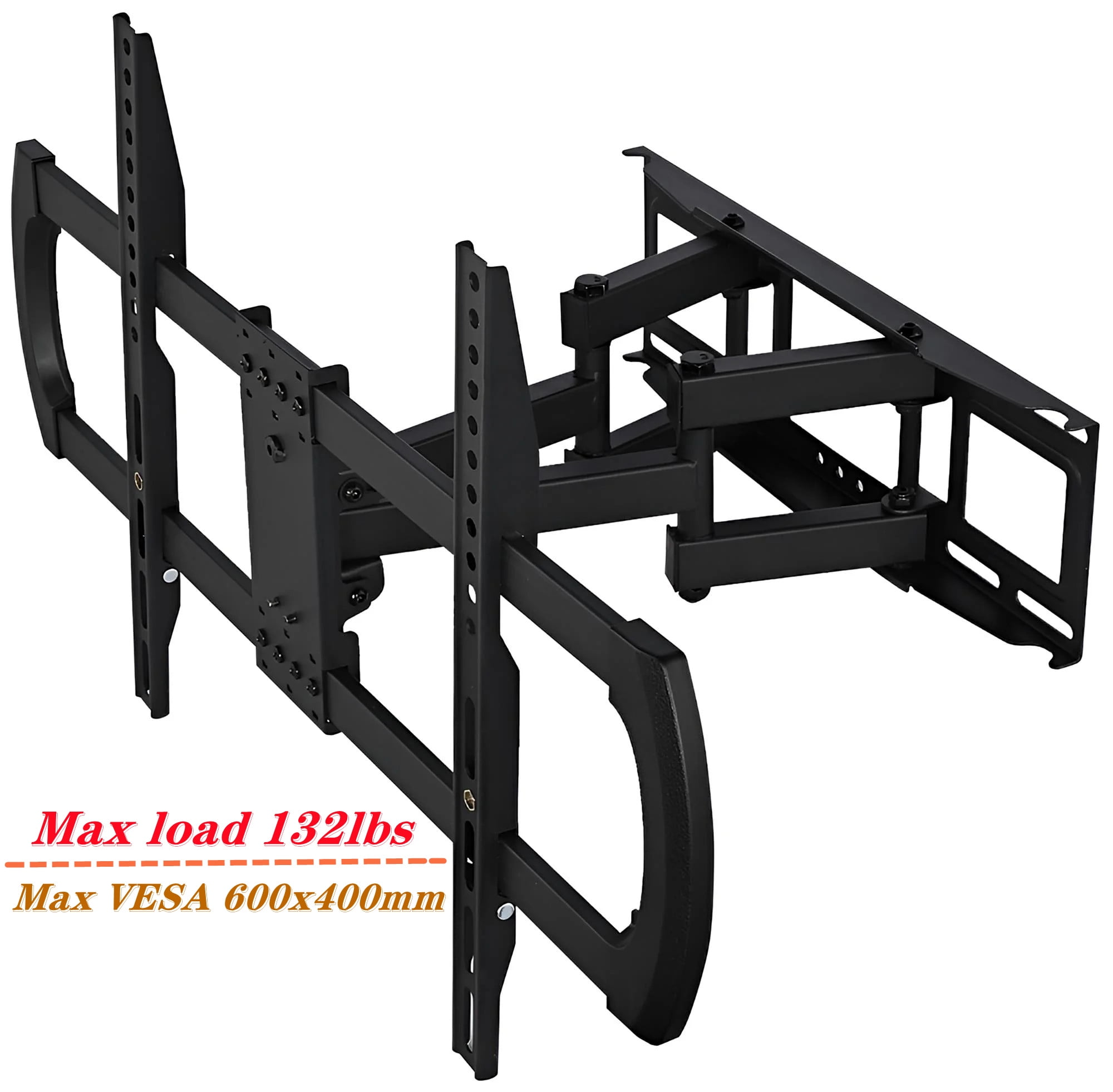 Full Motion 37-80 inch TV Wall Mount up to 132lbs and Max VESA ...