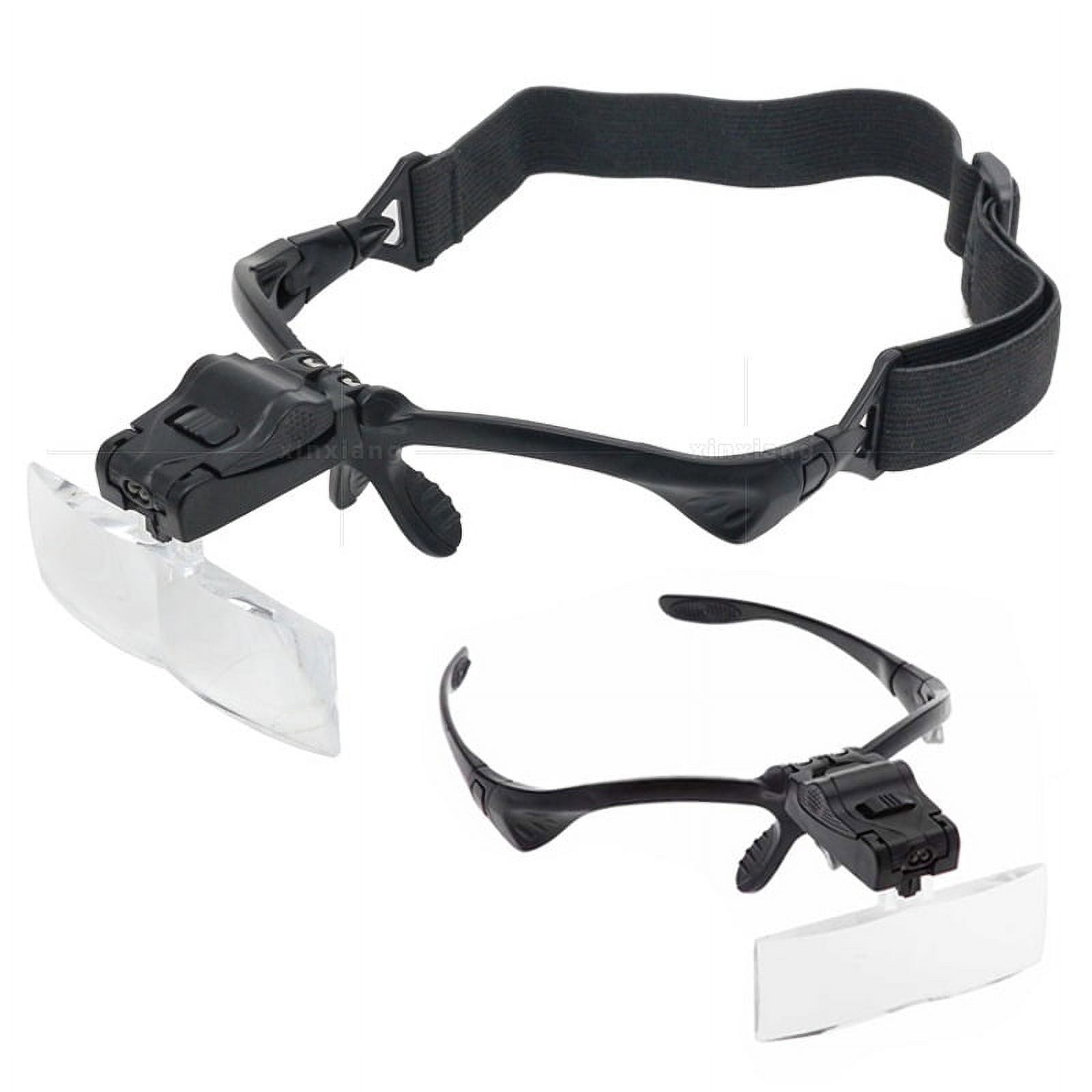 Lupa de cabeza Lupp, lupa de diadema con luz LED de 5 lentes | Walmart ...