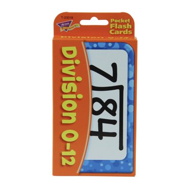 Trend, Tep53204, Division All Facts Through 12 Flash Cards, 156 / Box ...