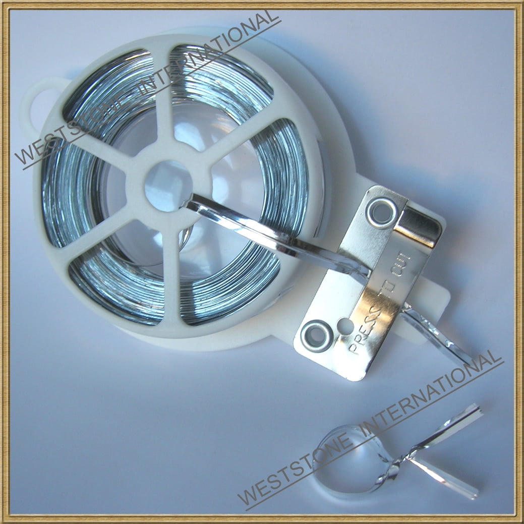 65ft (20m) Silver Metallic Twist Tie Roll with Cutter - Qty 1 - Walmart.com