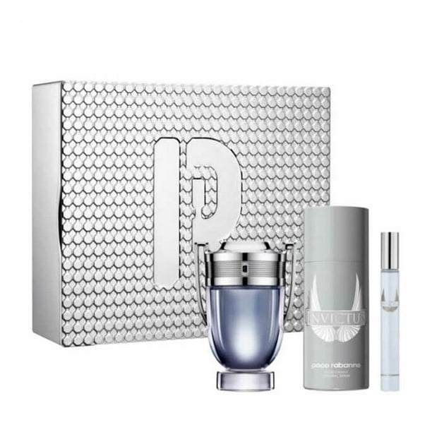 Set de perfume Paco Rabanne Invictus Eau De Toilette para hombre ...