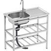 Utilatwin 19-Gallon Freestanding Double Bowl Laundry/Utility Sink ...