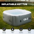CO-Z 5ft Inflatable Hot Tub Pool with Massage Jets and All Accessories ...