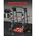 IdealHouse 2200LBS Smith Machine Home Gym, All-in-One Power Cage Squat ...