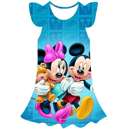 Mickey Mouse nouveaux enfants robes vêtements filles été Disney ...