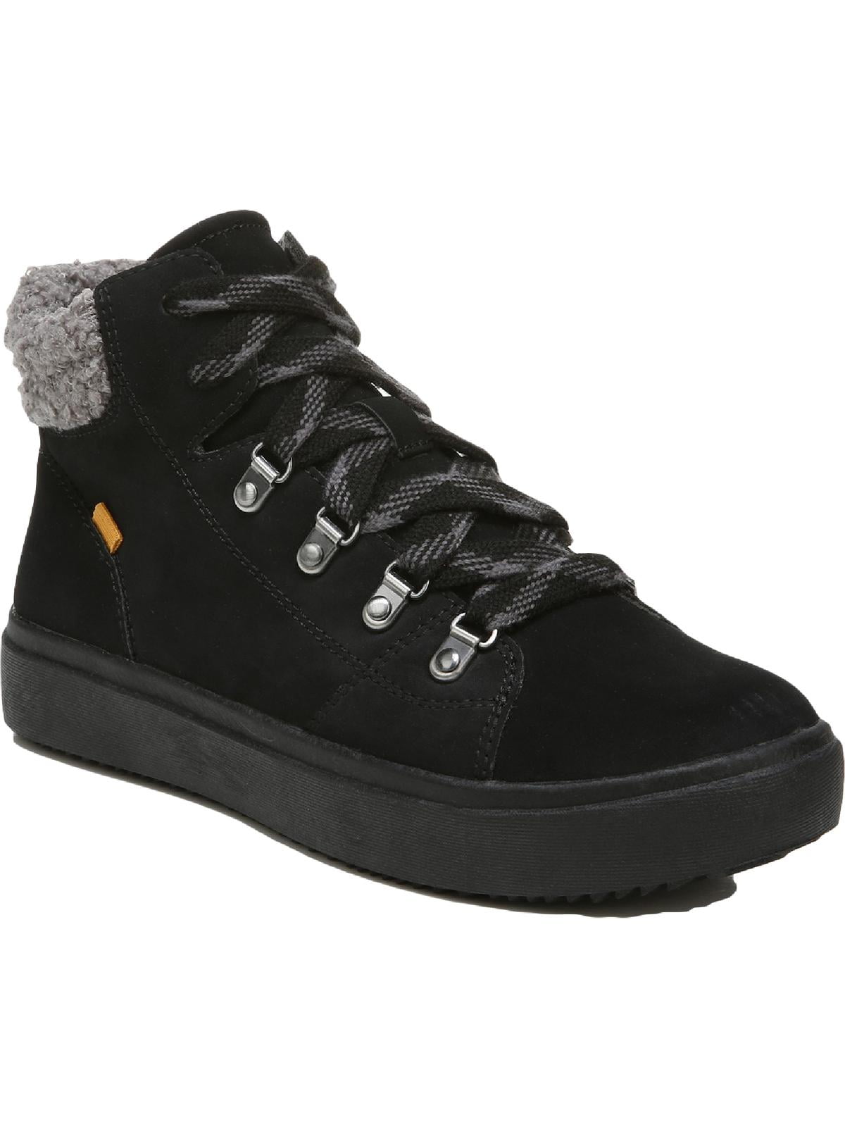 Dr. Scholl's Weekend Women's Faux Fur Trim Lace-Up Sneaker Booties ...