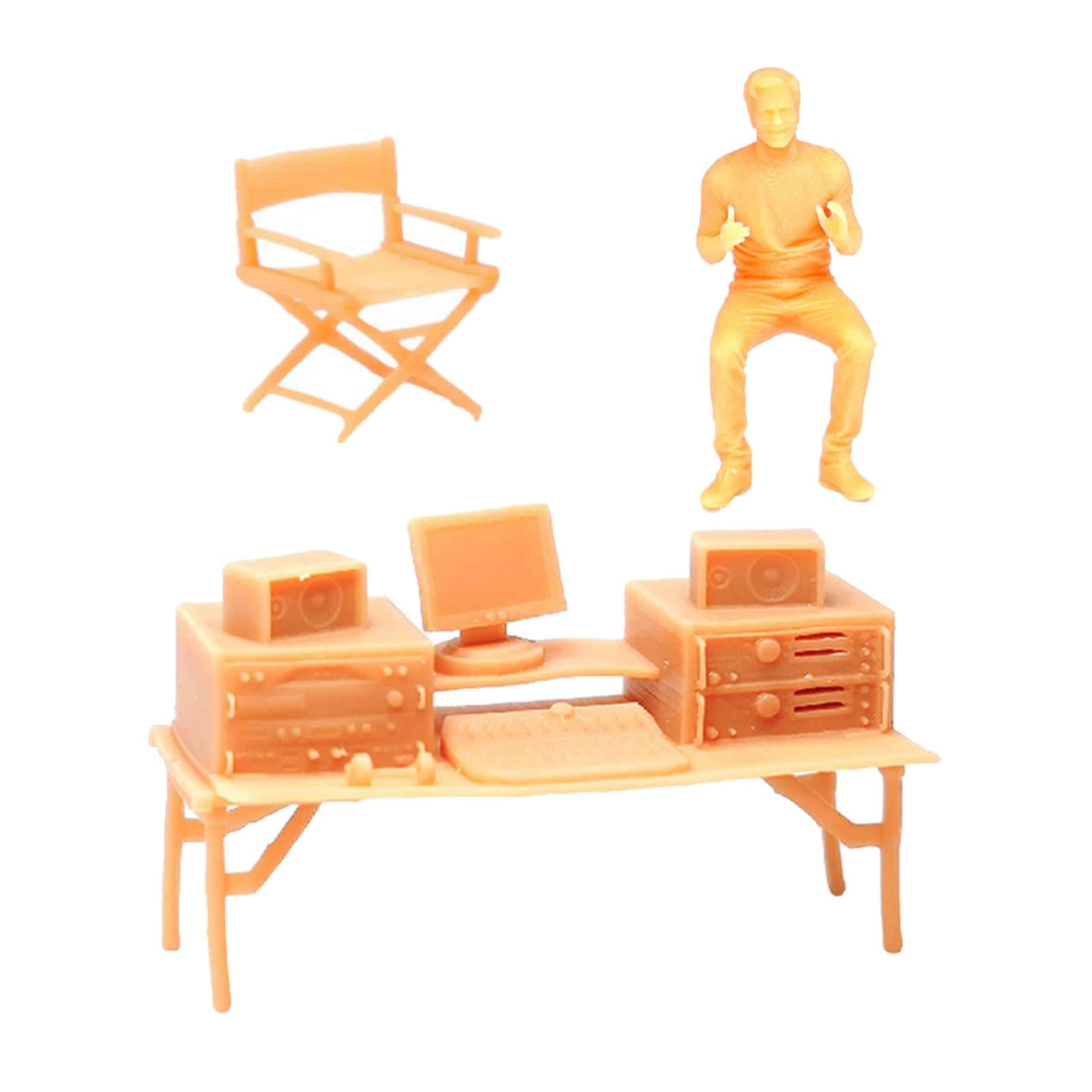 Resin 1/64 People Figures, Mini People Model Tiny People Model Chair ...