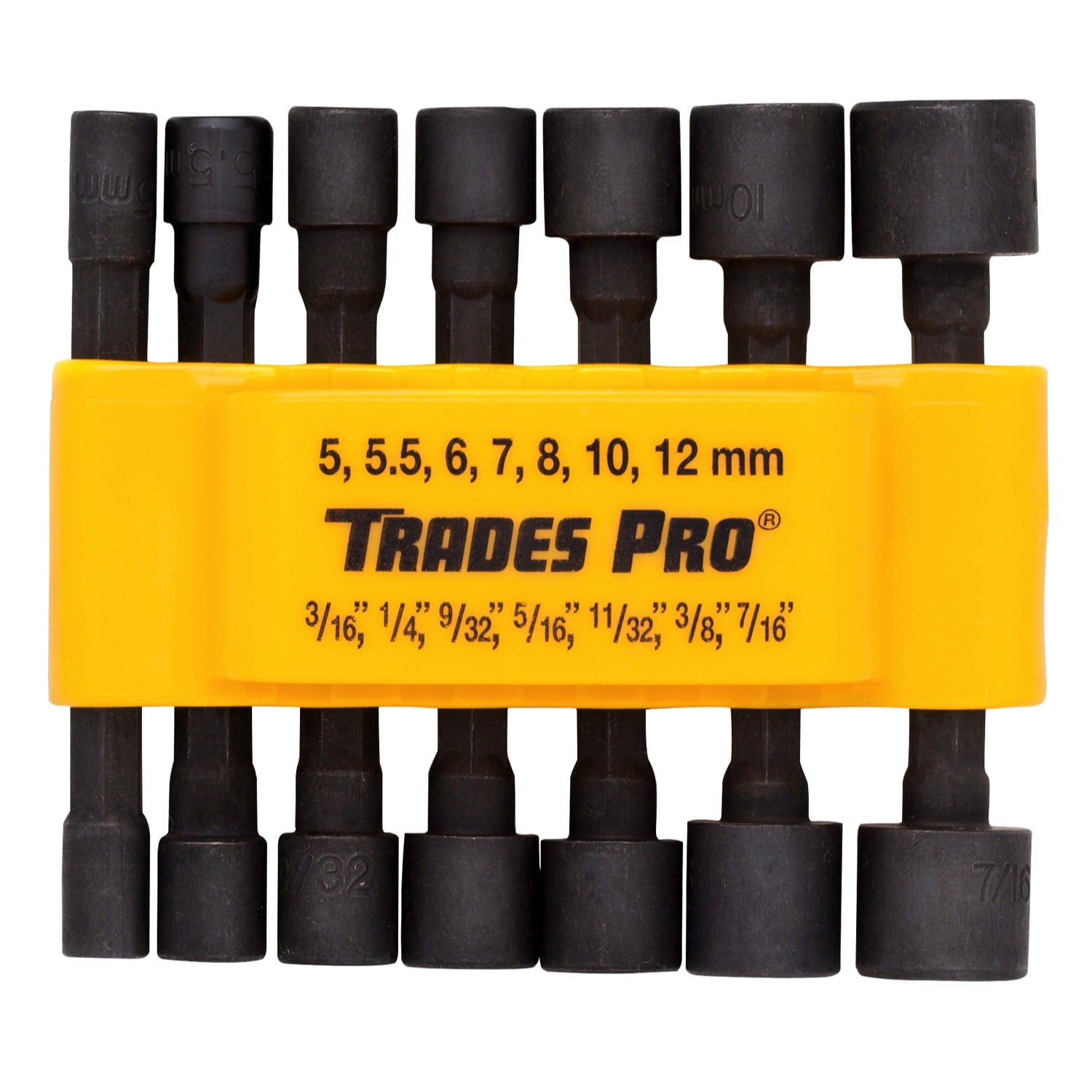 Trades Pro 14Pc Sae Metric Nut Driver Set 837697 Walmart