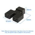 Strhowill IEC320 C20 to C19+C19 AC Power Connectorfor,C20-revolution dual female C19 PDU cabinet ...
