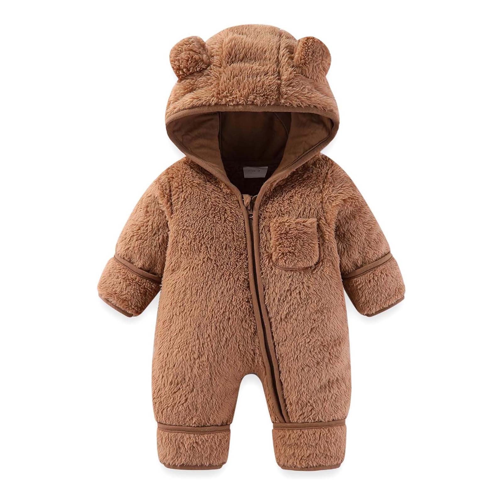 Click here for Amzcrzy Flannel Jumpsuit Newborn Baby Fleece Footi... prices