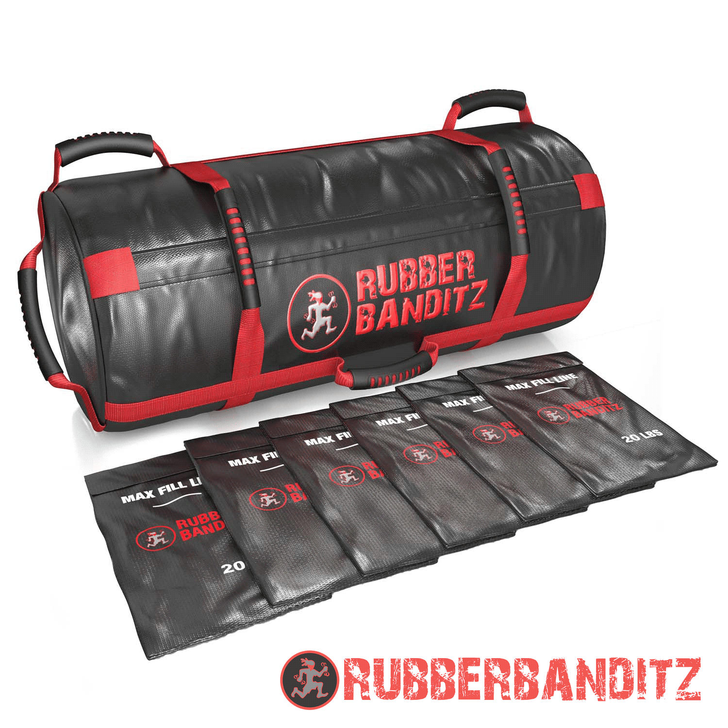 Rubberbanditz- Extra Large Fitness Sandbag for Workout | Heavy Duty 120 ...