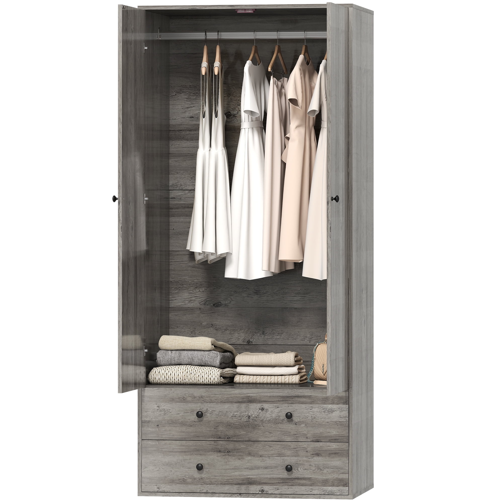 Click here for Cosotower Modern Wardrobe Closet Armoire With 2 Dr... prices